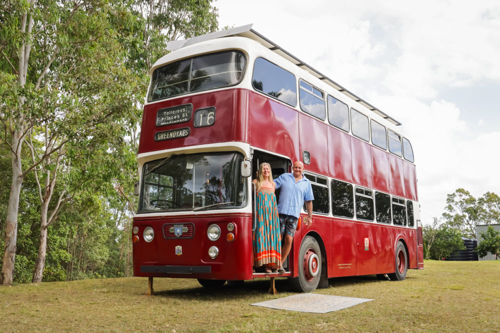 Living Big in a Tiny House - Vintage Double Decker Bus Becomes a ...
