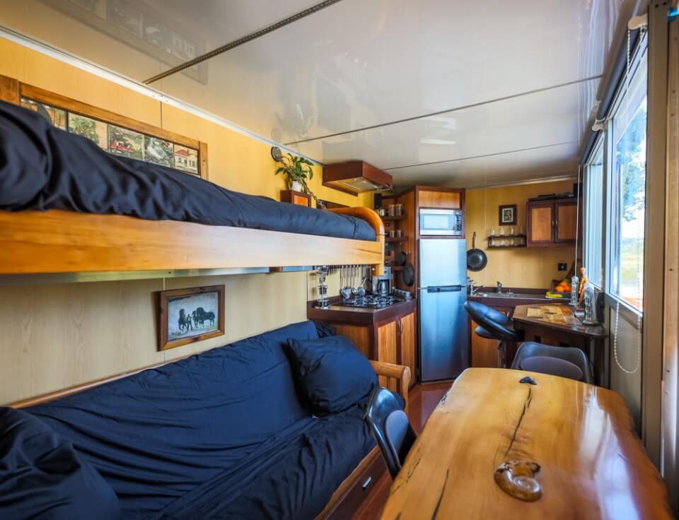 Living Big in a Tiny House - Boat Builder’s Incredible 20ft Shipping ...