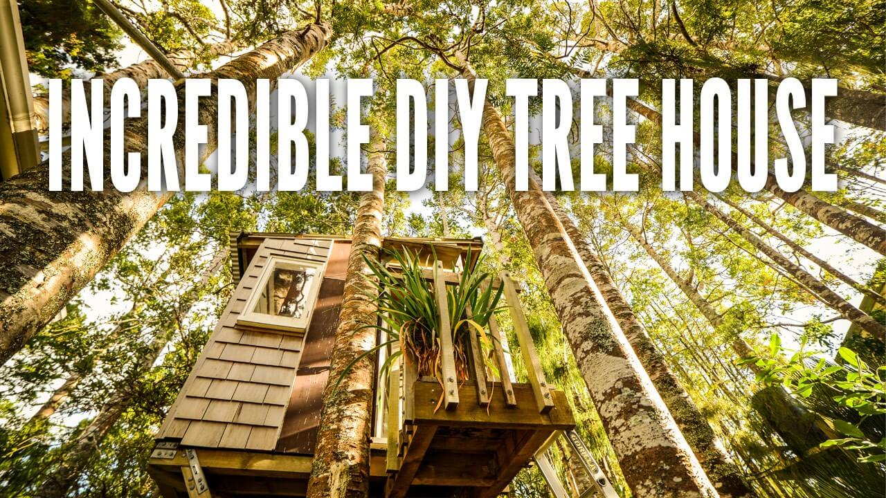 Living Big in a Tiny House - Incredible DIY Tree House in Kauri Forest